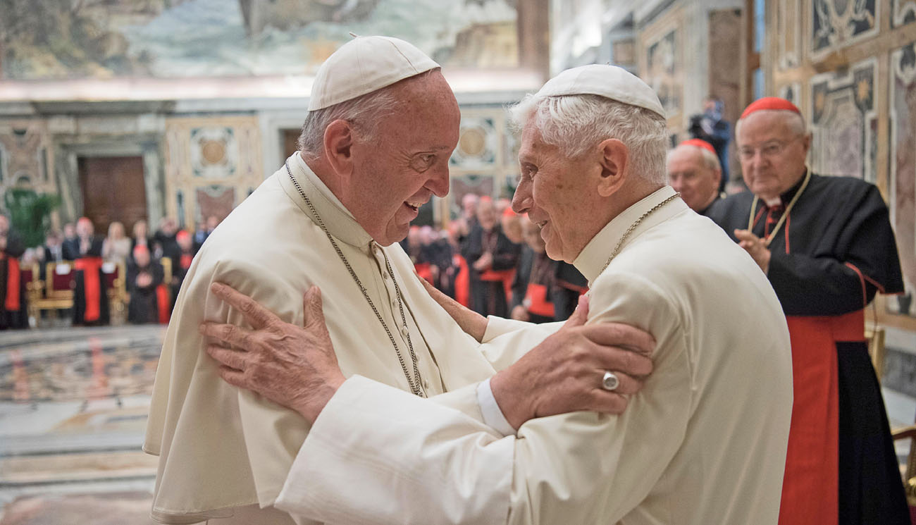 Retired Pope Benedict XVI says he 'feels protected' by Pope Francis ...
