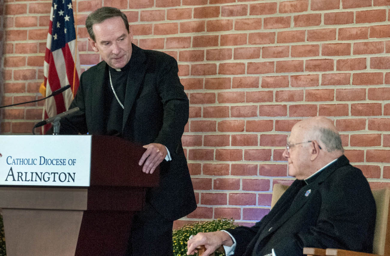New Arlington Bishop Michael Burbidge thanks retiring predecessor ...