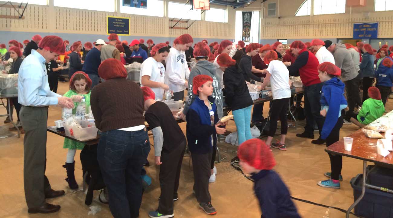 Helping Hands at St. Monica's get to work feeding the world ...