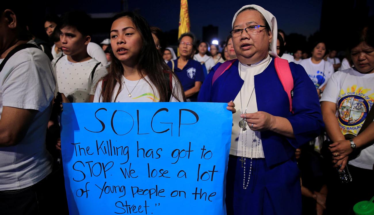 In marches around Philippines, Catholics protest threats to life ...