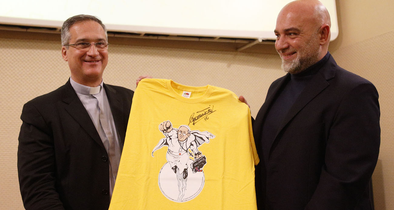 Superpope to the rescue: T-shirt raises money for papal charity ...