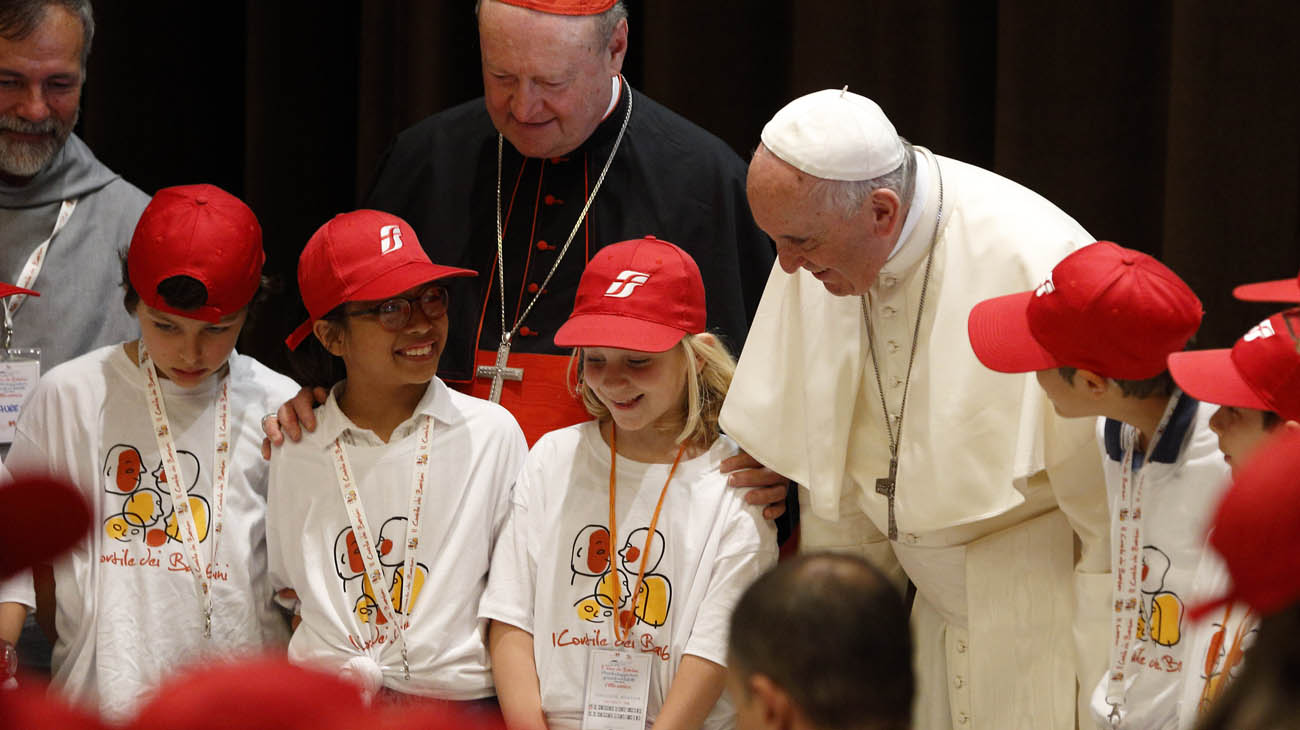Pope shares childhood memories with Italian children - CatholicPhilly