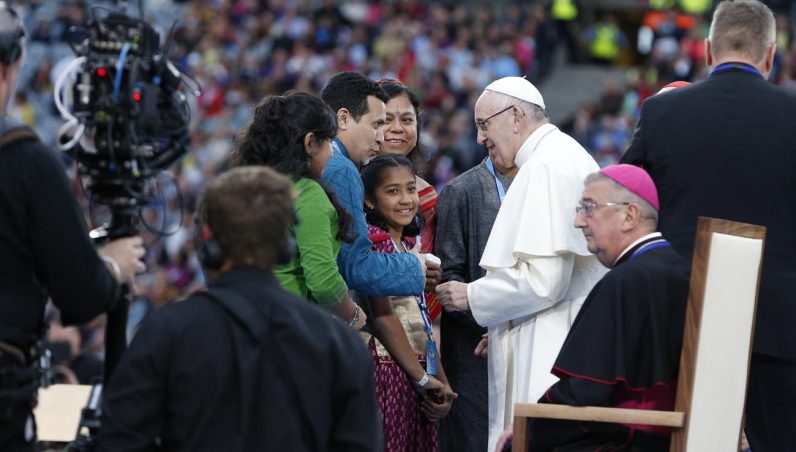 Families called to share joy, love, life with the world, pope says ...