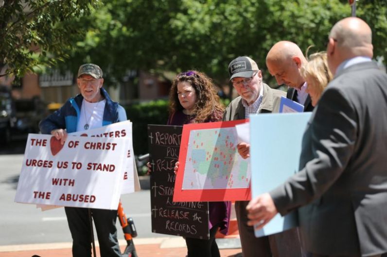 Group protests outside Baltimore hotel, objects to proposals on abuse ...