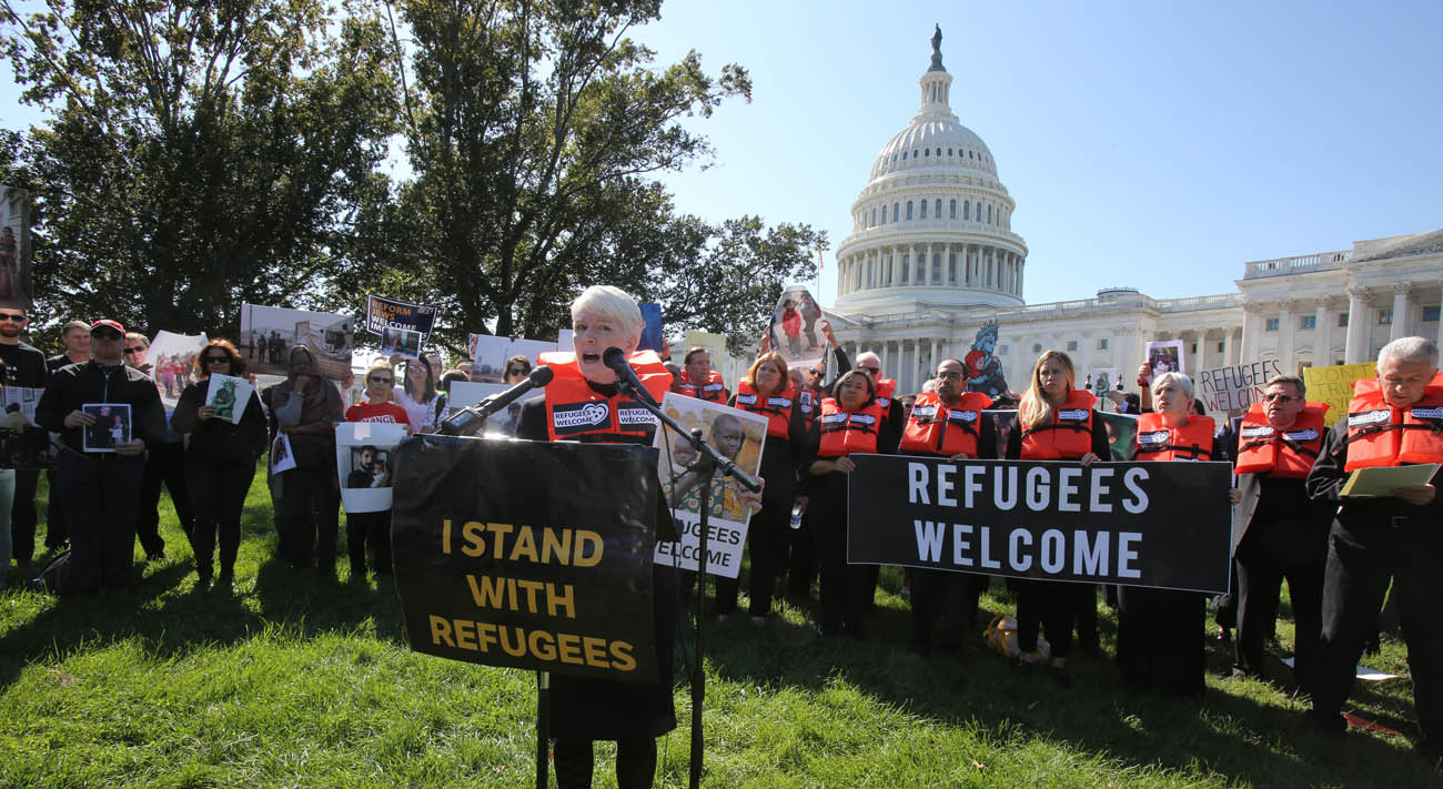 Catholics among those arrested at protest over low refugee cap ...
