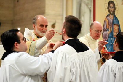 Scenes from the Byzantine Ukrainian Mass at St. Charles Seminary ...