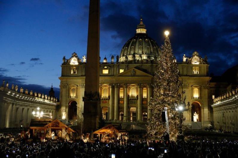 Vatican unveils Nativity scene, lights Christmas tree - CatholicPhilly