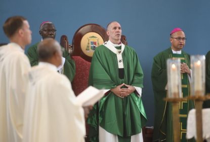 Guam's Archbishop Byrnes receives pallium in special ceremony during ...