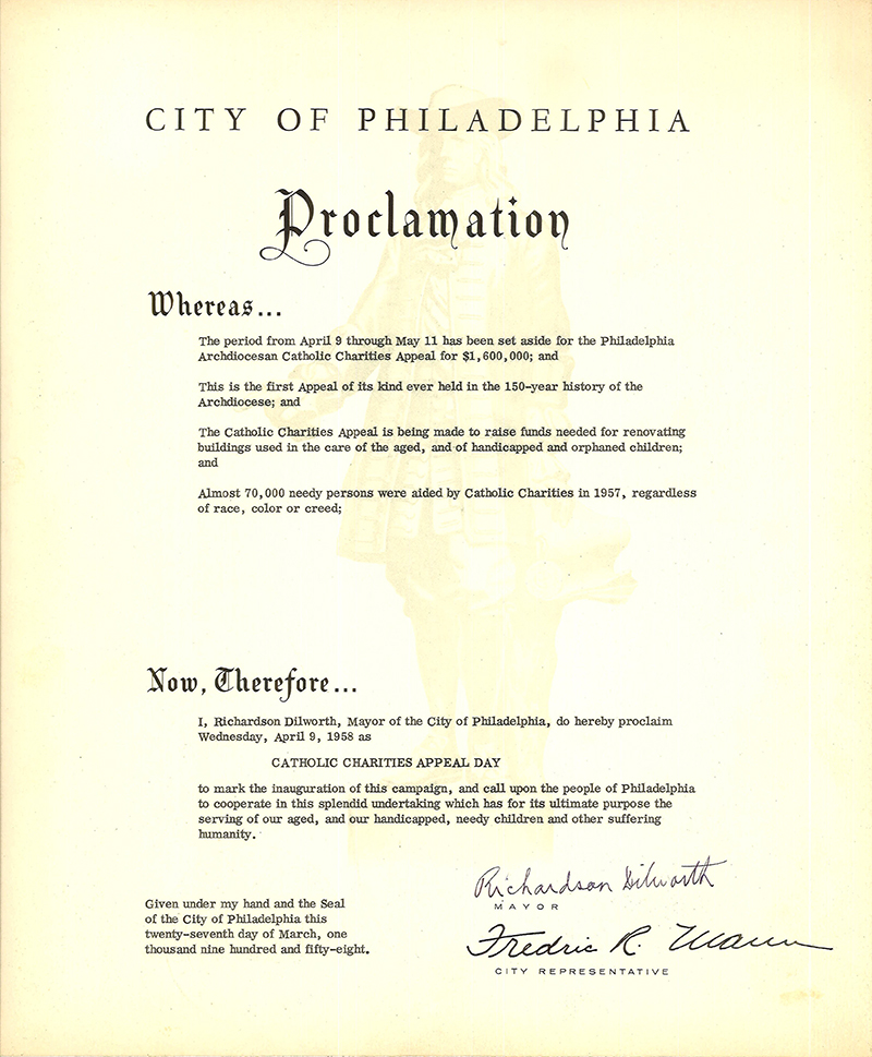 In the beginning, is now: Catholic Charities Appeal Day - CatholicPhilly