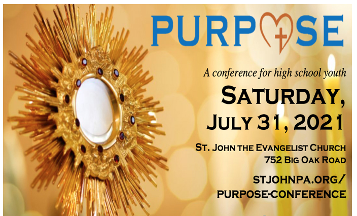 Purpose Conference for teens set for Saturday, July 31 – CatholicPhilly