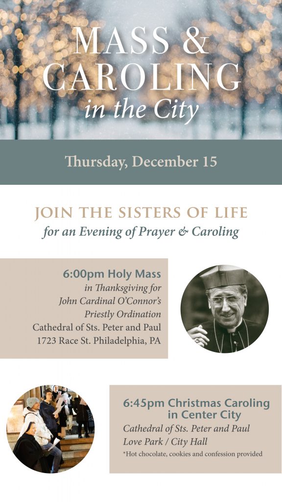 Sisters of Life host annual caroling in the city - CatholicPhilly