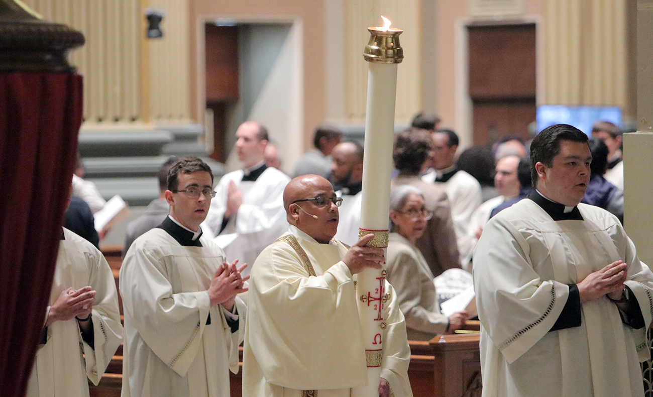Scenes from the Easter Vigil Mass at the Cathedral - CatholicPhilly