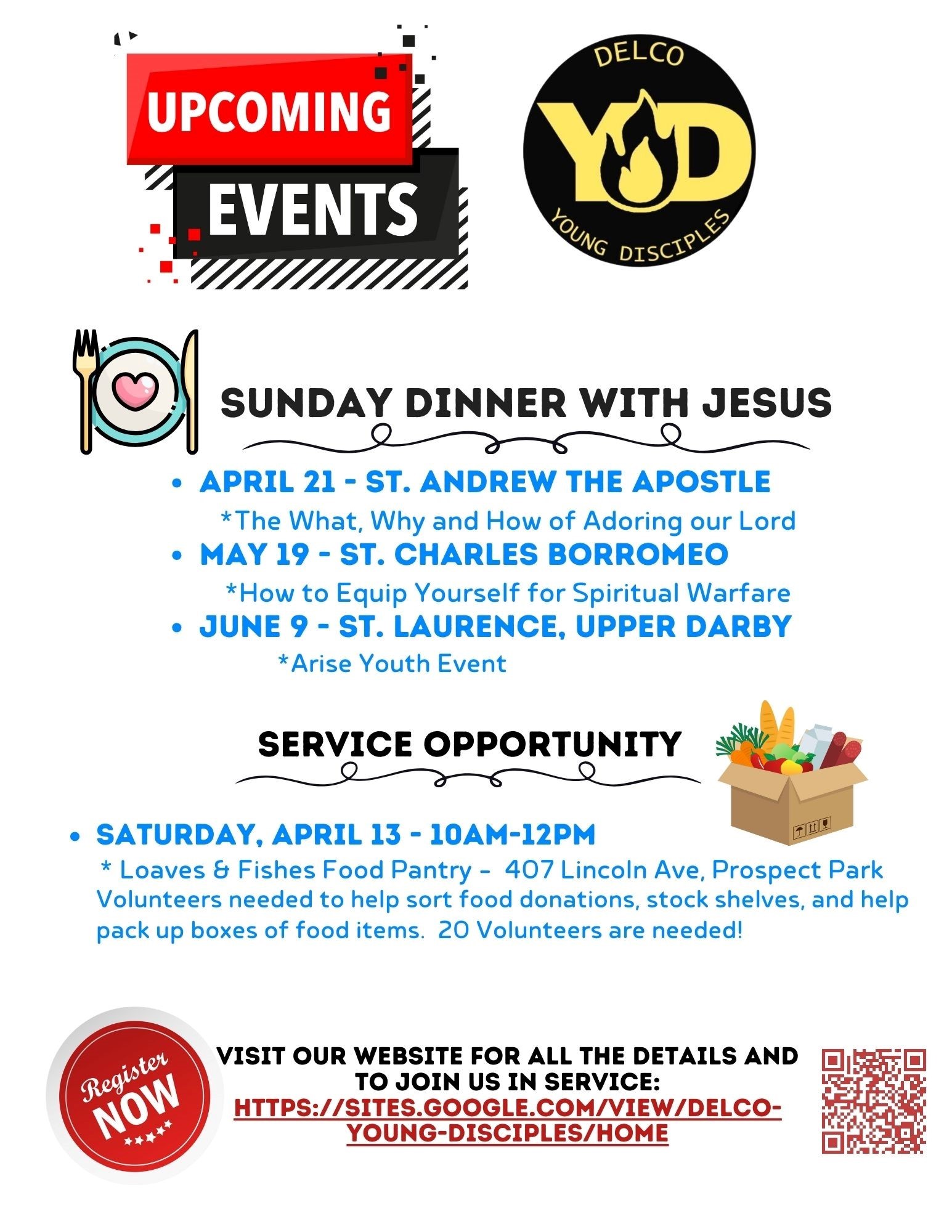 Delco Young Disciples to Hold ‘Sunday Dinner with Jesus’ April 21 ...