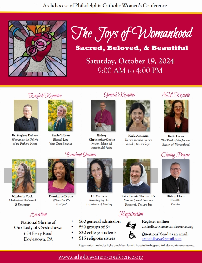 Annual Catholic Women’s Conference Set for Oct. 19 - CatholicPhilly