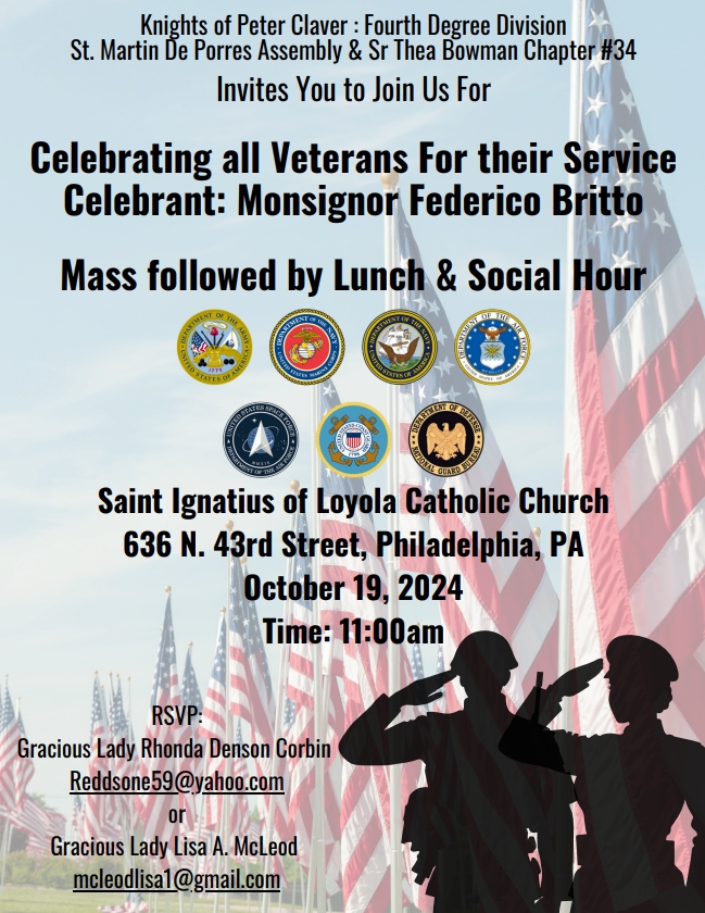 Mass to Honor Veterans Set for Oct. 19 - CatholicPhilly