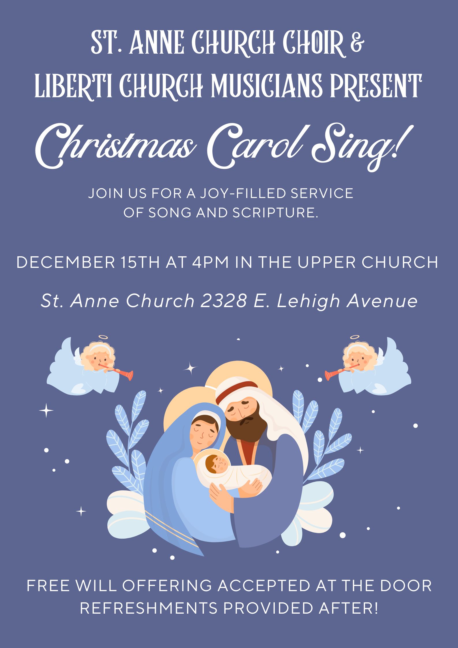 St. Anne Church Choir and Liberti Church Musicians Present Christmas ...