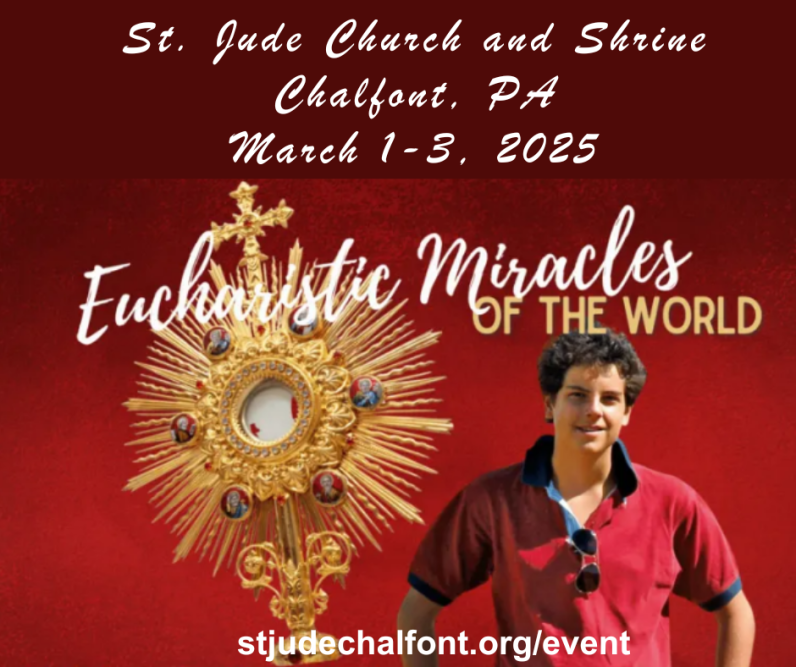 St. Jude Church and Shrine in Chalfont to Host Blessed Carlo Acutis Eucharistic Miracles Exhibit ...