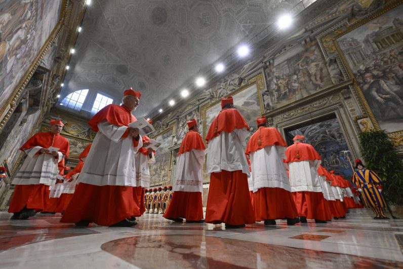 Calling on the Holy Spirit and All the Saints, Cardinals Begin Conclave ...