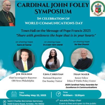 Cardinal Foley Symposium to Gather Expert Communicators for Town Hall ...