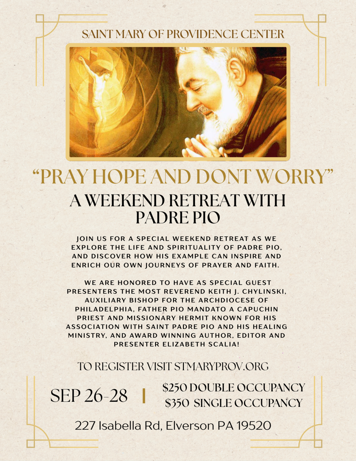 Spiritual Retreat with Padre Pio