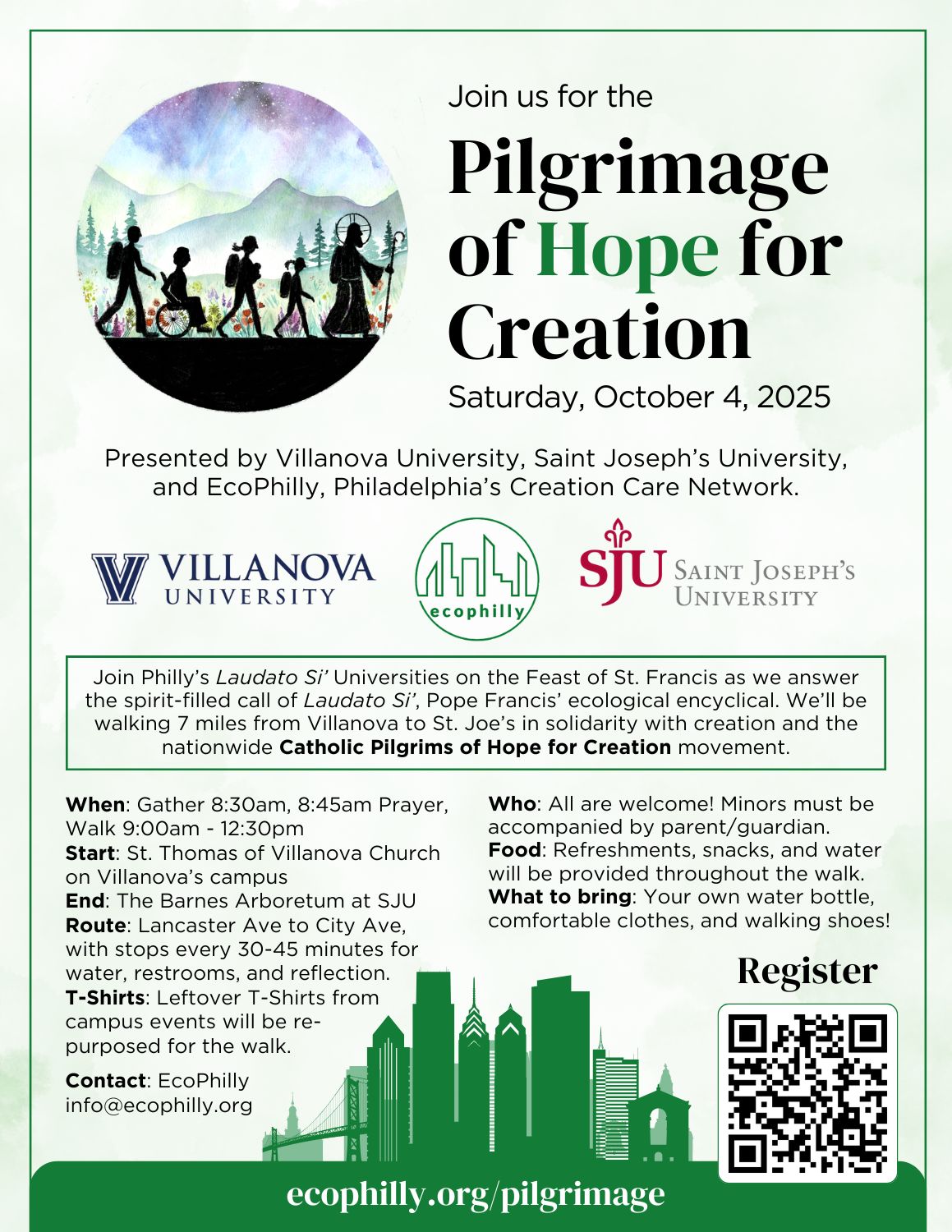 Pilgrimage of Hope for Creation Sets Walk from Villanova to St. Joe’s U ...