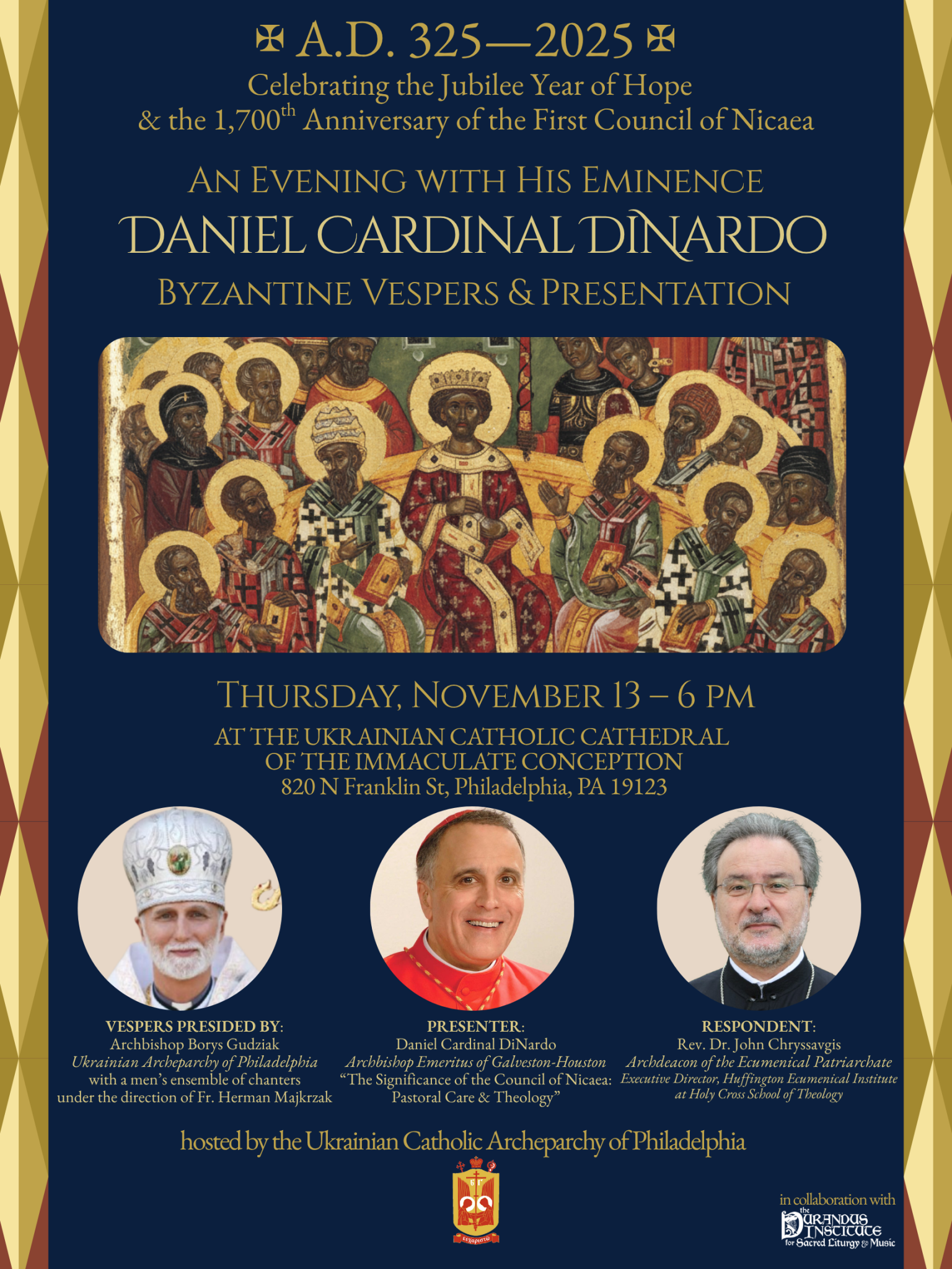 An Evening with His Eminence, Cardinal Daniel DiNardo