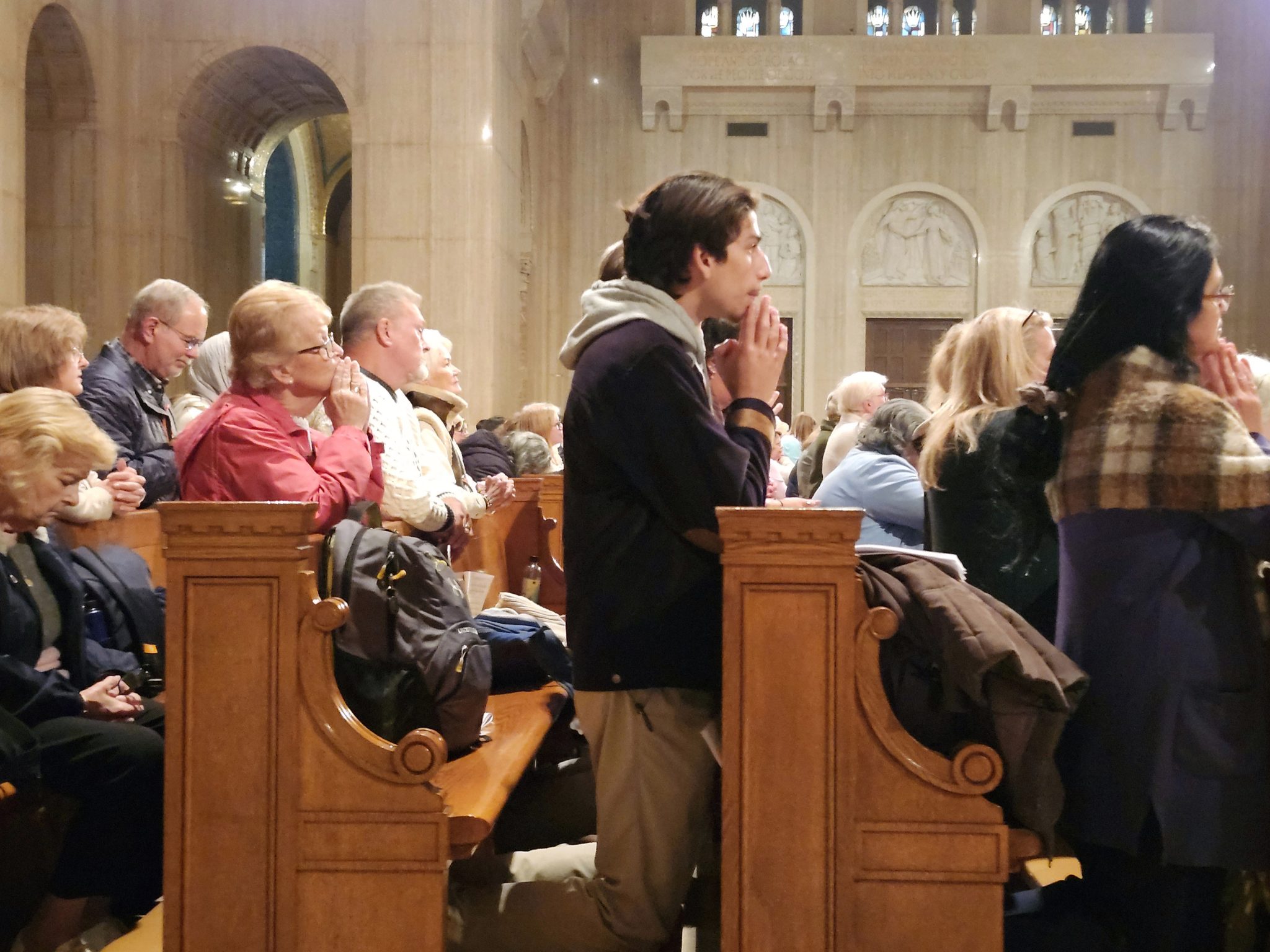 Hundreds of Catholic Pilgrims Pray at Mary’s Shrine